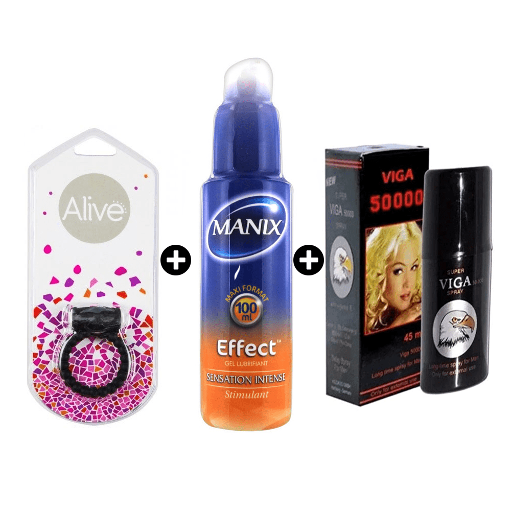 Pack Sherminator - 3 en 1 - Anneaux Vibrant + Viga Spray + Manix Effect ...